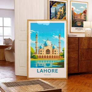 Personalized Lahore Travel Print - Lahore Poster, Pakistan Wall Art ...