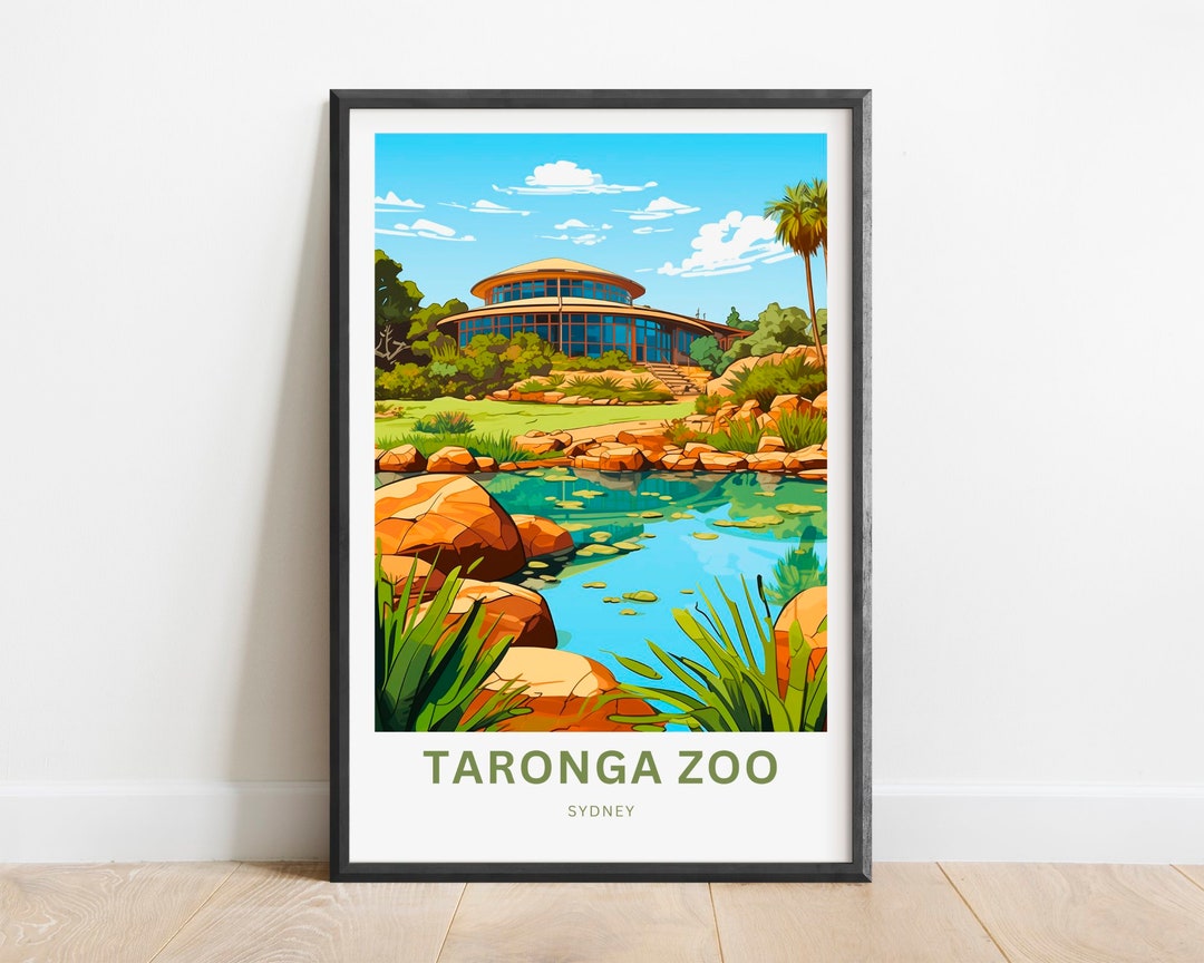 Taronga Zoo Travel Print - Taronga Zoo Poster, Sydney Wall Art, Framed ...