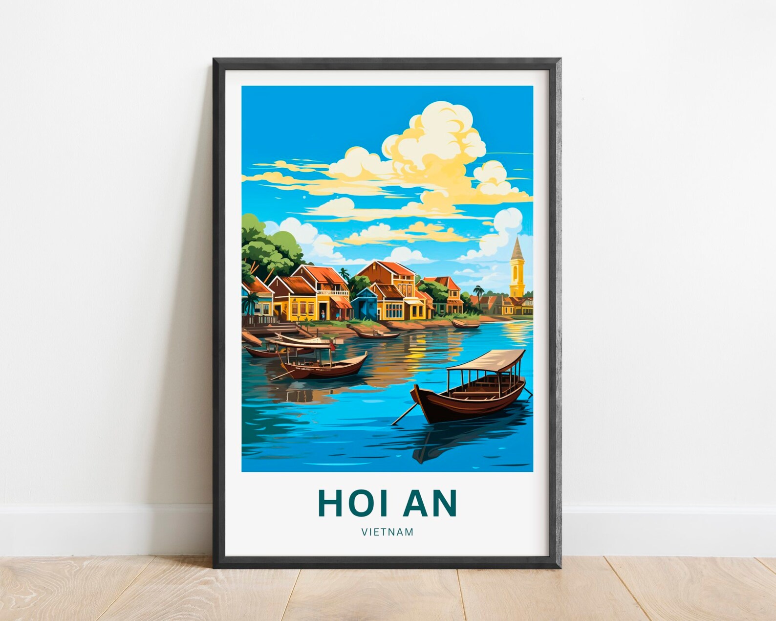 Hoi an Travel Print - Hoi an Poster, Vietnam Wall Art, Framed Present ...