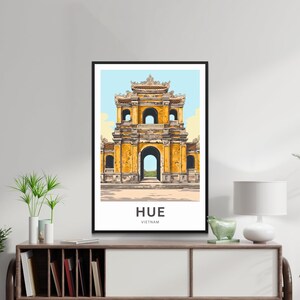 Hue Travel Print - Hue Poster, Vietnam Wall Art, Framed Present, Gift ...