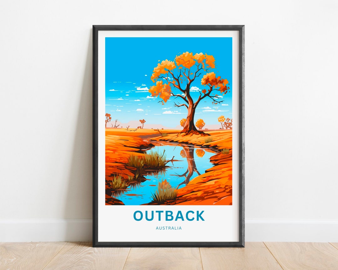 Outback Travel Print - Outback Travel Poster, Australia Wall Art, Wall ...