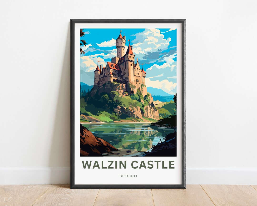 Walzin Travel Print - Walzin Poster, Belgium Wall Art, Framed Present ...