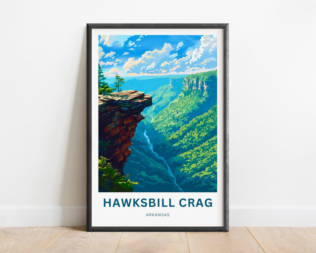 Hawksbill Crag Travel Print - Whitaker Point Hawksbill Crag Poster ...
