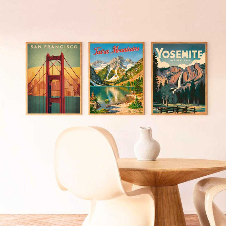 Tatra Mountains Vintage Travel Poster - Tatra Mountains Print, Poland ...