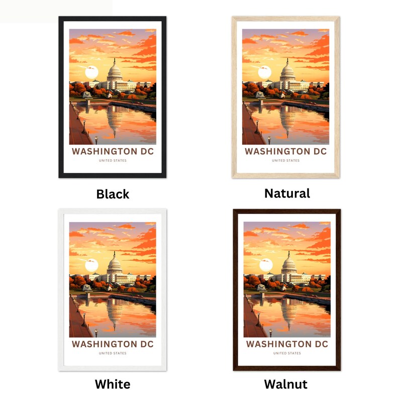 Personalized Washington DC Travel Print Washington DC Poster, United ...