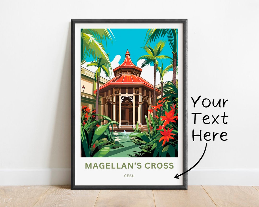 Personalized Magellan's Cross Travel Print Magellan's Cross Poster ...