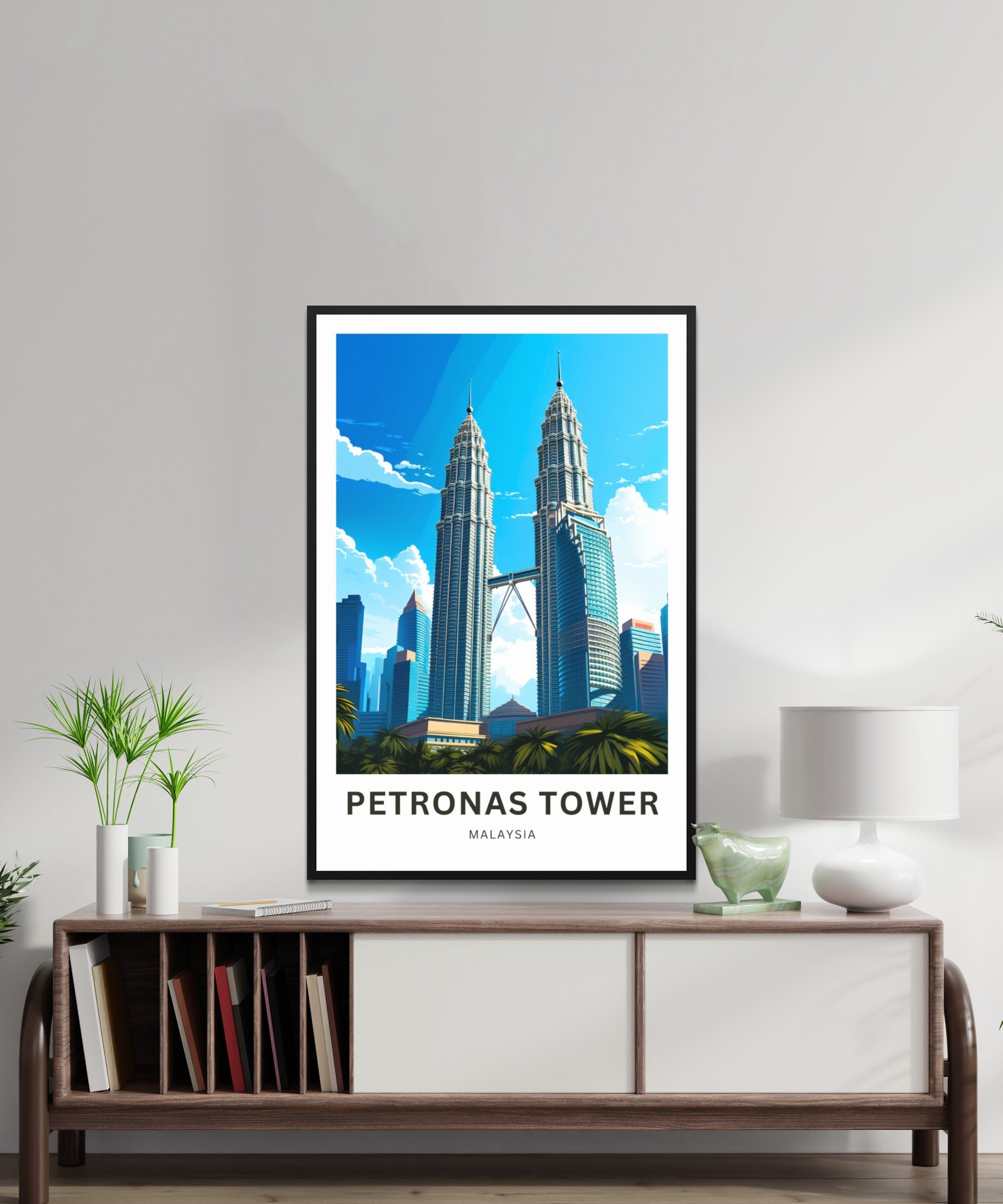 Petronas Tower Travel Print petronas Tower Poster Malaysia - Etsy Australia