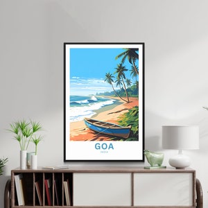 Personalized Goa Travel Print - Goa Poster, India Wall Art, Framed ...