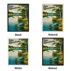 Lake Minnetonka Vintage Travel Poster - Lake Minnetonka Print ...