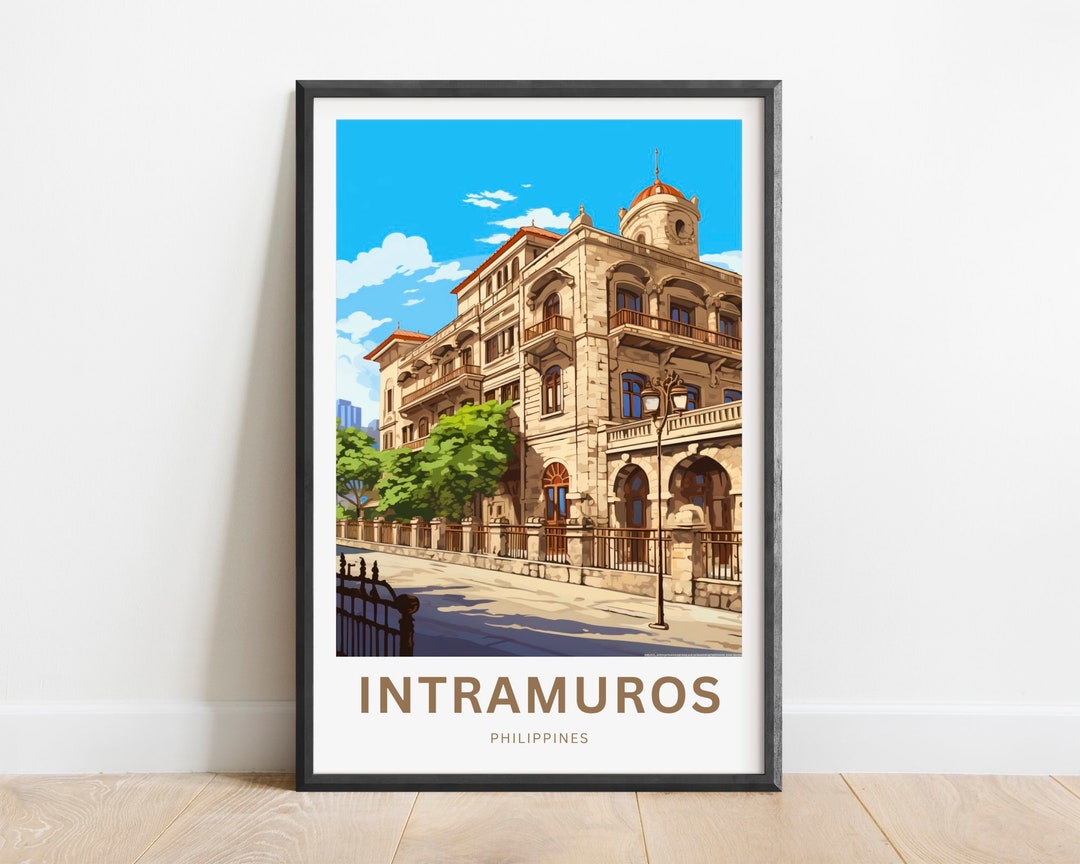 Intramuros Travel Print - Intramuros Poster, Philippines Wall Art ...