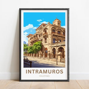 Intramuros Travel Print - Intramuros Poster, Philippines Wall Art ...