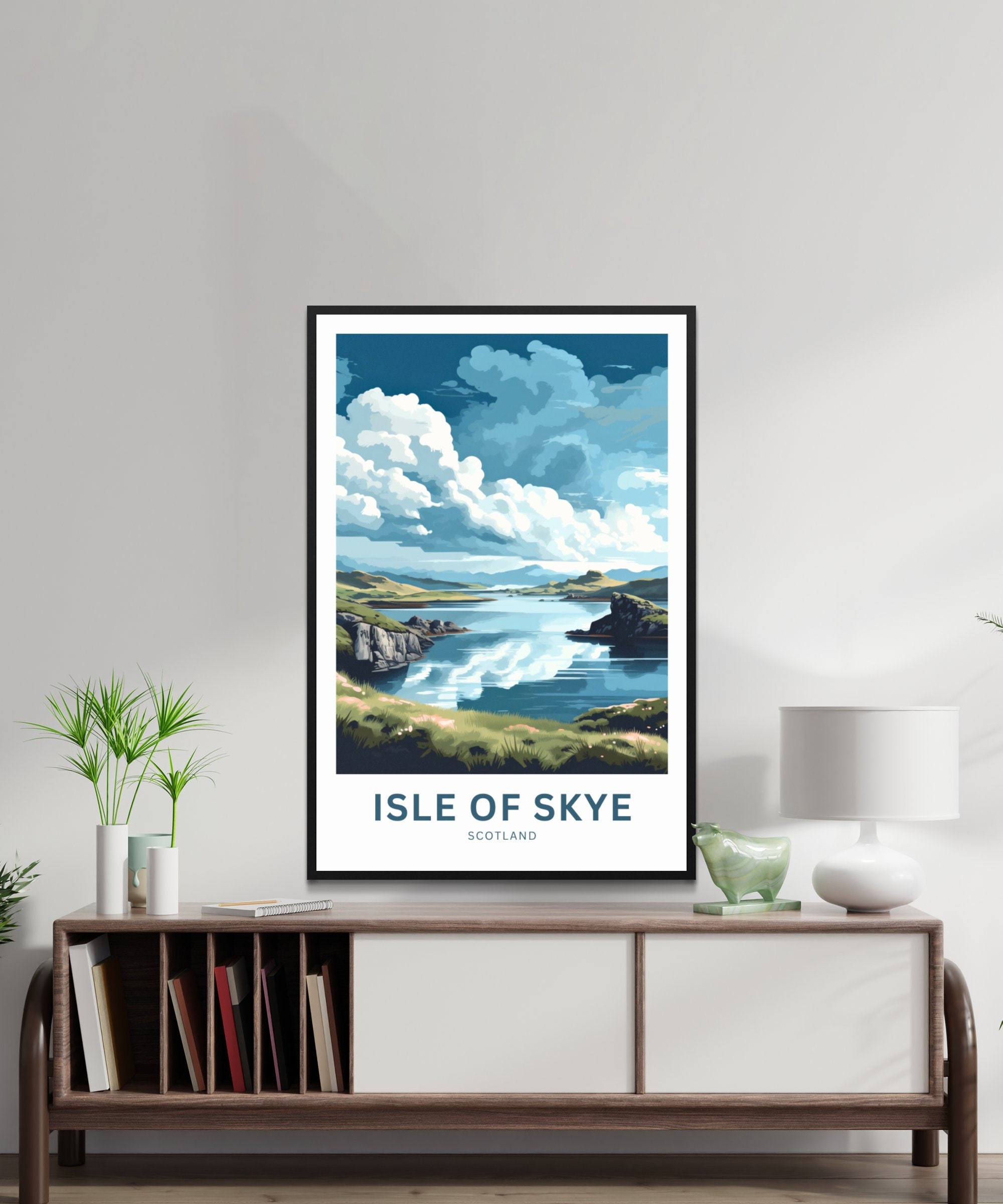 Isle of Skye Travel Print - Isle of Skye Poster, Scotland Wall Art ...