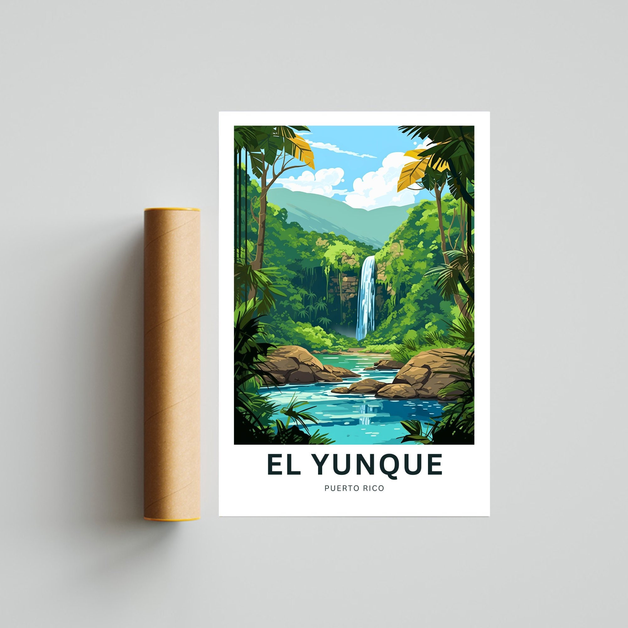 El Yunque Travel Print - El Yunque Poster, El Yunque National Forest ...