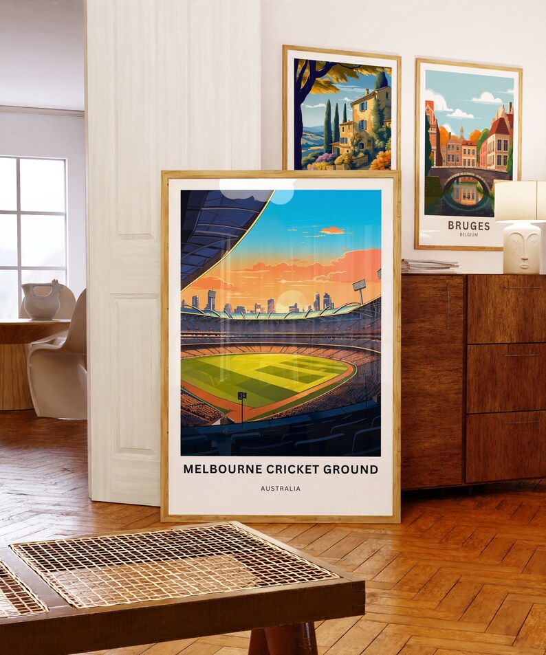 Melbourne Cricket Ground (MCG) Travel Print - Melbourne Cricket Ground ...