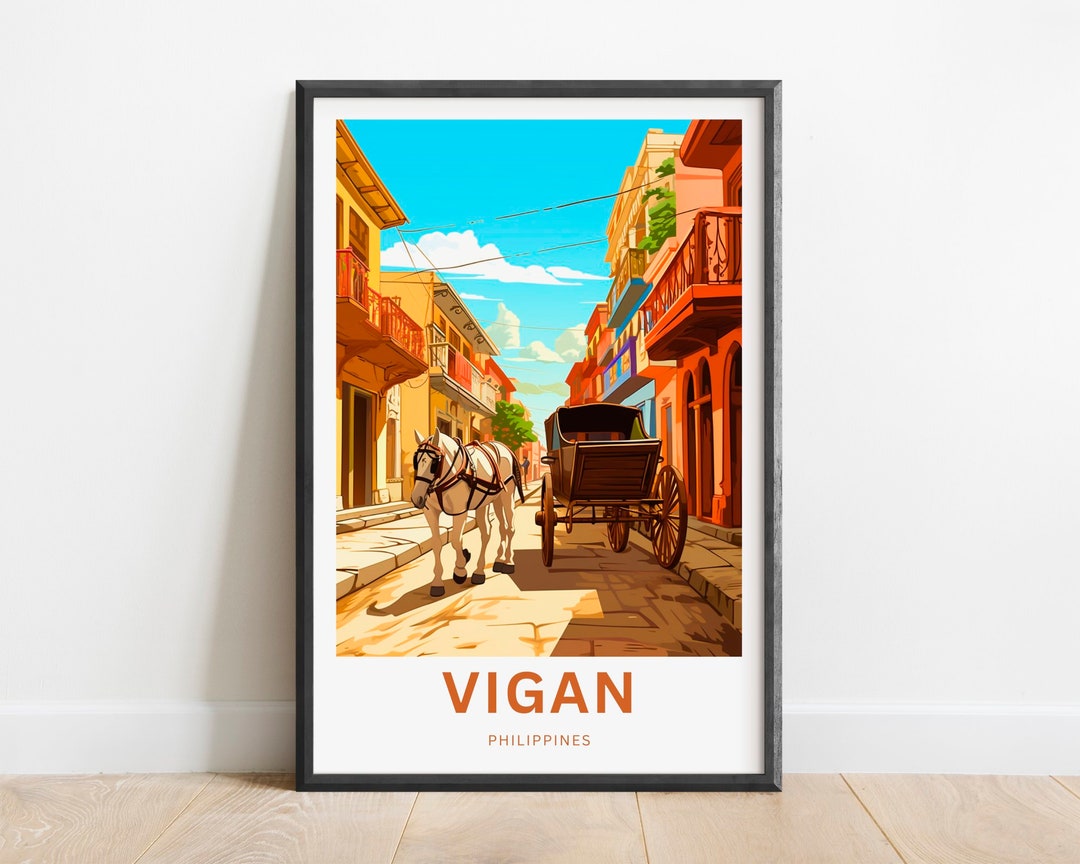 Vigan Travel Print - Calle Crisologo Poster, Philippines Wall Art ...
