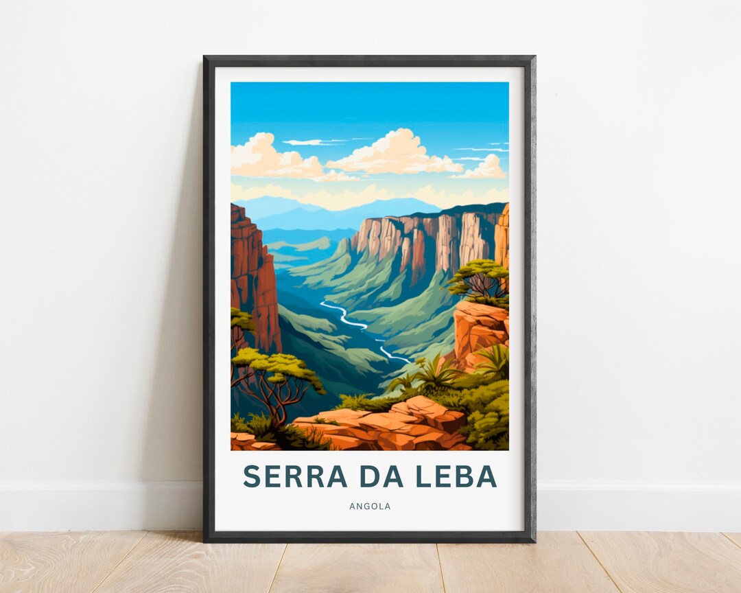 Serra Da Leba Print - Serra Da Leba Poster, Angola Wall Art, Framed Present, Gift Africa Present ...