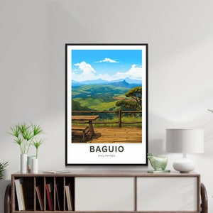 Baguio City Travel Print Baguio Poster, Philippines Wall Art, Framed ...