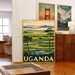 Uganda Wall Art Print: Africa Travel Decor (vintage Style) - Etsy