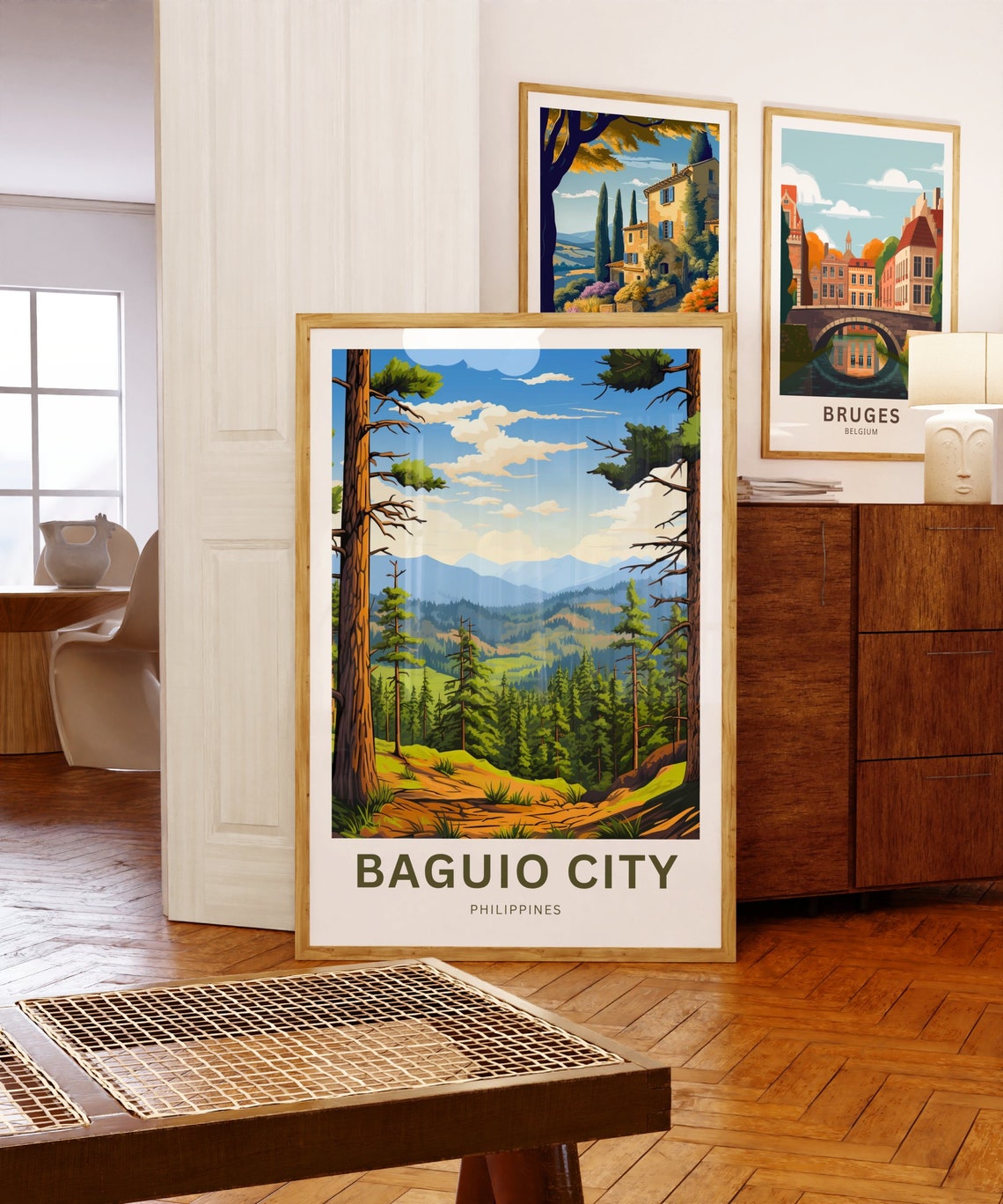Baguio Island Travel Print Baguio Island Poster Philippines - Etsy