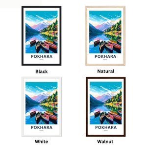 Personalized Pokhara Travel Print - Pokhara Poster, Nepal Wall Art ...
