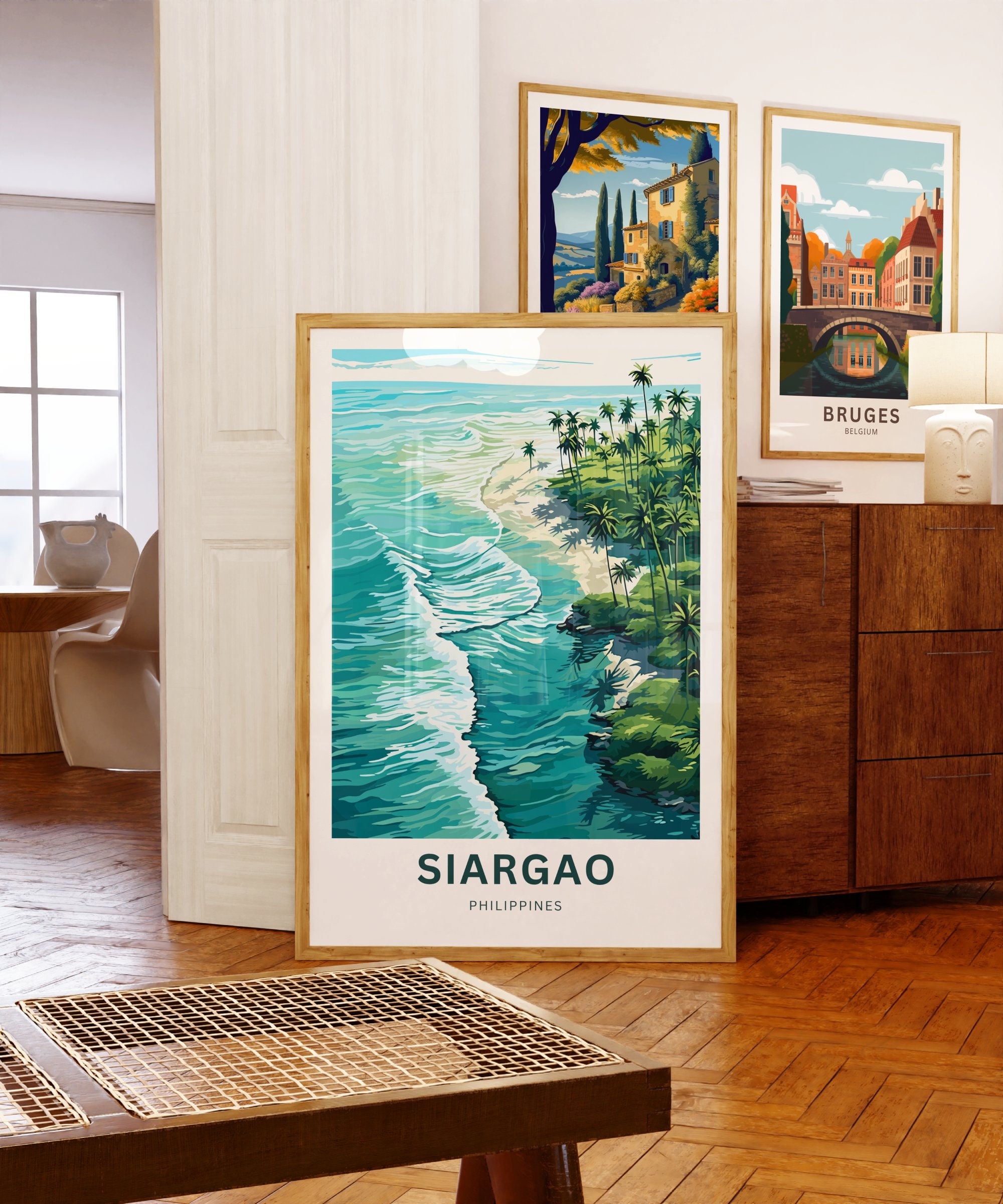 Siargao Travel Print - Siargao Poster, Philippines Wall Art, Framed ...