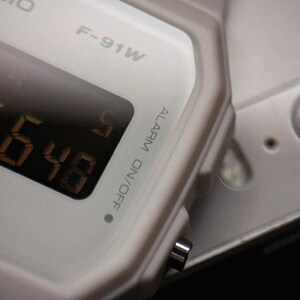 Custom Casio F-91W "panda" Mod || Black & White Digital Sports Alarm ...
