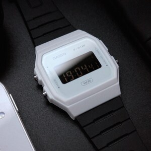 Custom Casio F-91W "panda" Mod || Black & White Digital Sports Alarm ...