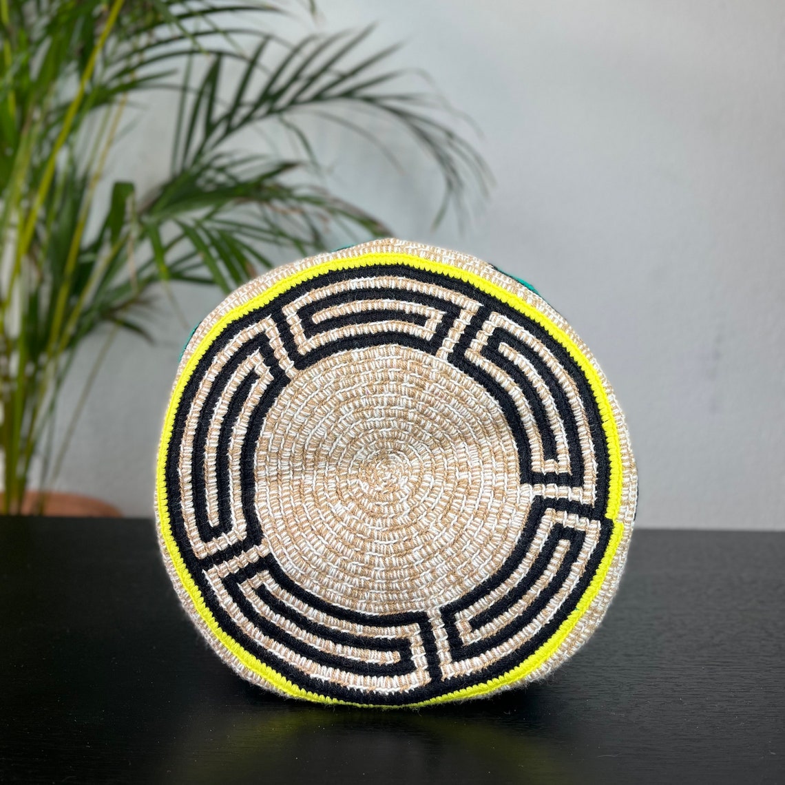 Large WAYUU Bag W/ Braided Handles, WAYUU Mochila Bag, Wayuu Purse ...