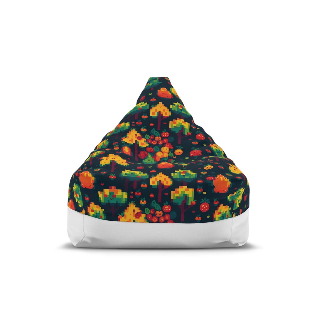 Bean Bag Chair Cover Cute Pixel 8-bit Fruit Forest - Etsy