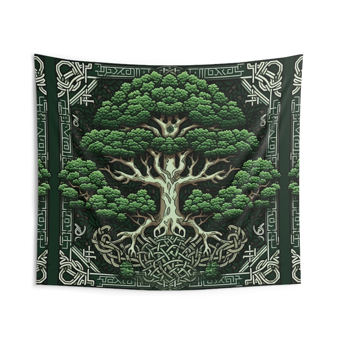 Celtic Tree of Life Indoor Wall Tapestries - Etsy