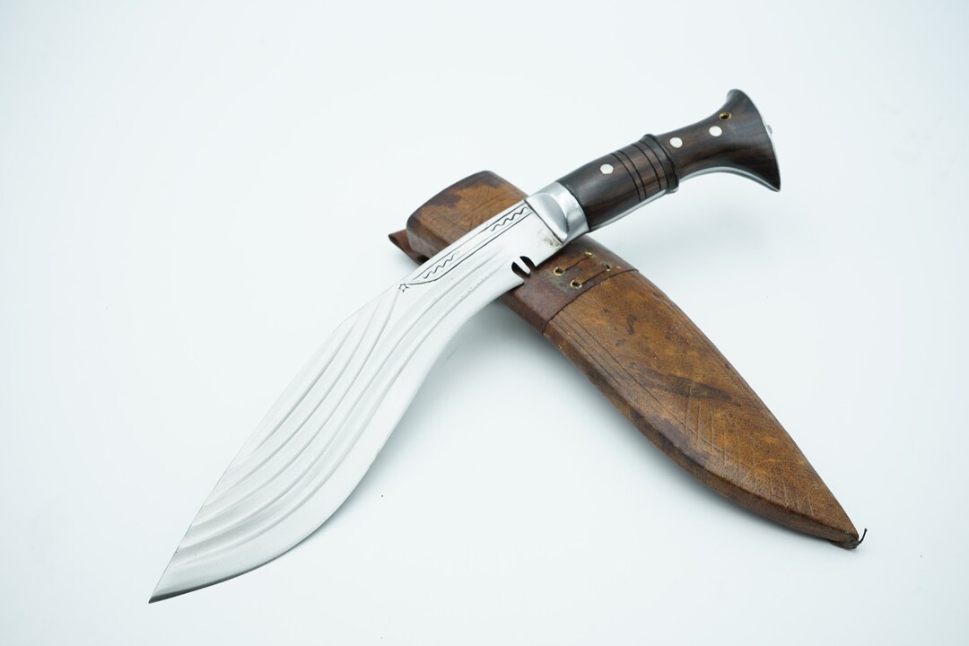 10.5 Inch Heavy Duty Handmade Kukri, Hand Forged Bushcraft 5 Fullers ...
