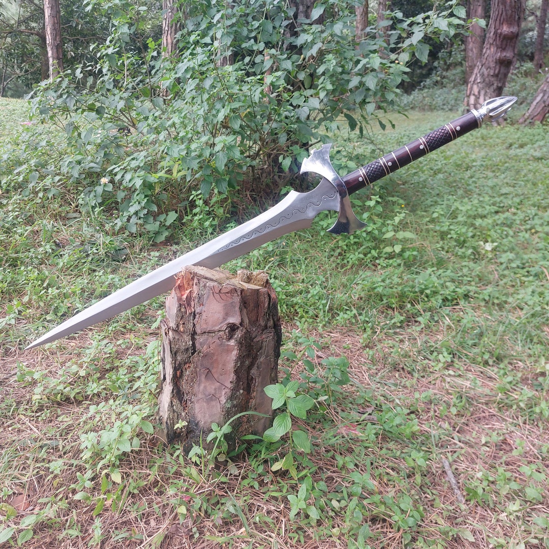 Christmas Gift 24-inch Hand-forged Tactical Spear Sword: Full Tang ...