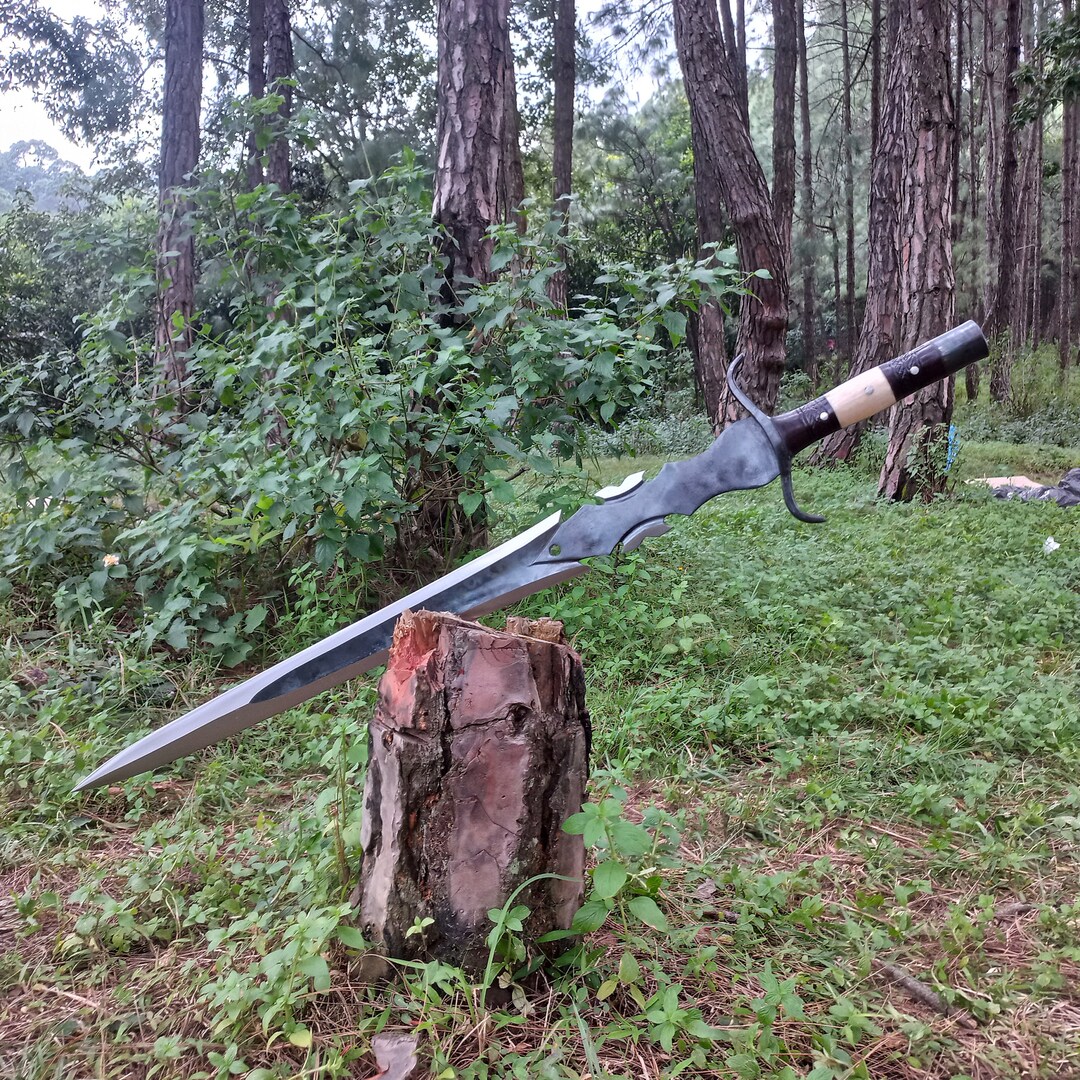 30-inch Handcrafted Himalayan Sword Ready to Use Truck Leaf Spring 5160 ...