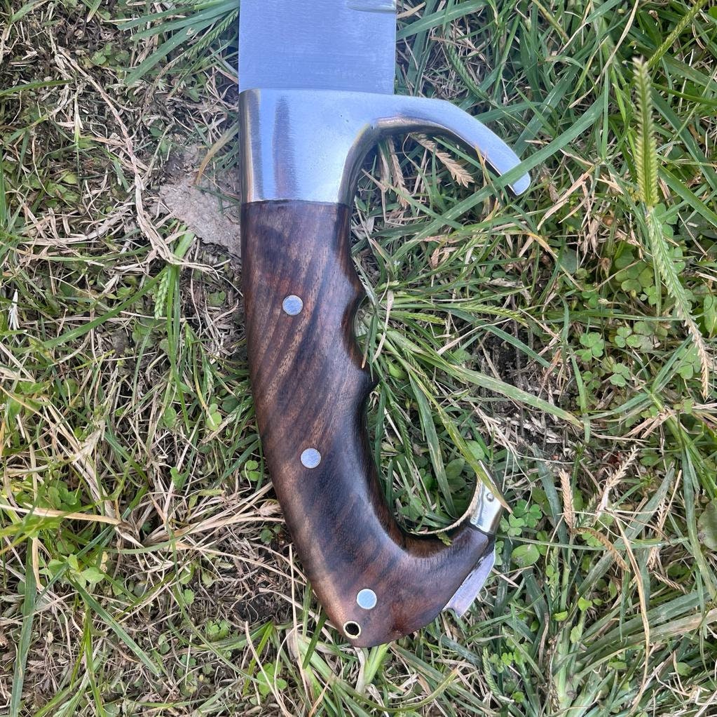 Hand Forged Himalaya Khopesh Knife 20 Inch Blade, Truck Leaf Spring ...