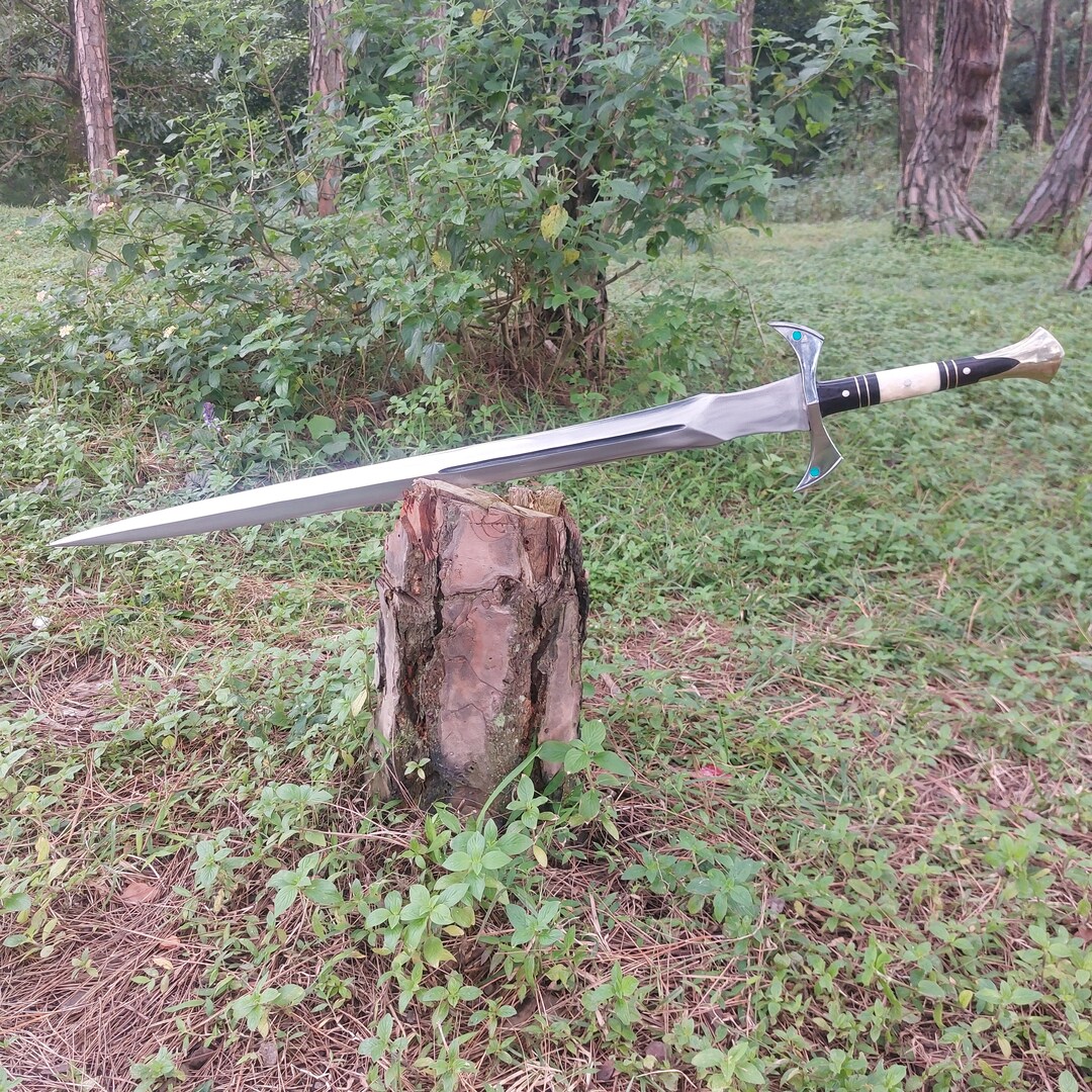 29-inch Hand-forged Viking Sword: Traditional Craftsmanship Tactical ...