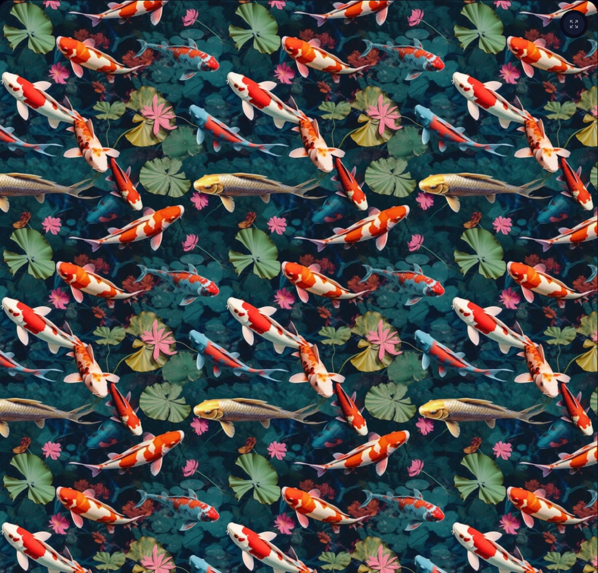 Koi Pond 5 Repeating Seamless Patterns Can Be Applied to Any Product ...