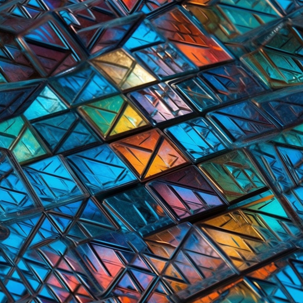 Shiny Iridescent Rainbow Cubes 4, Repeating Seamless Patterns Can Be ...