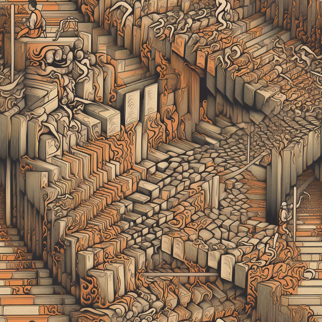 Surrealist Steps Repeating Seamless Patterns Can Be Applied to Any ...
