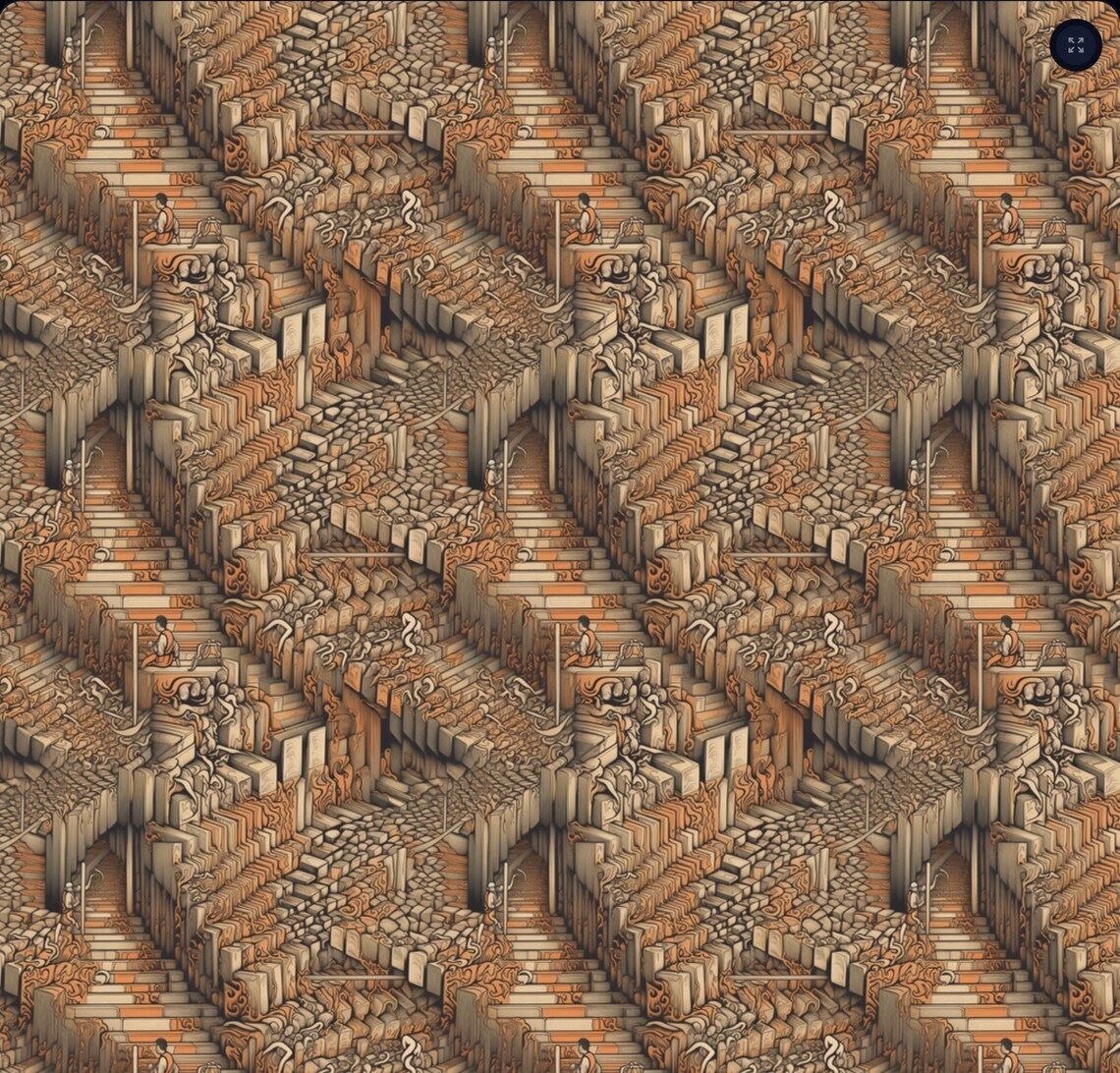 Surrealist Steps Repeating Seamless Patterns Can Be Applied to Any ...