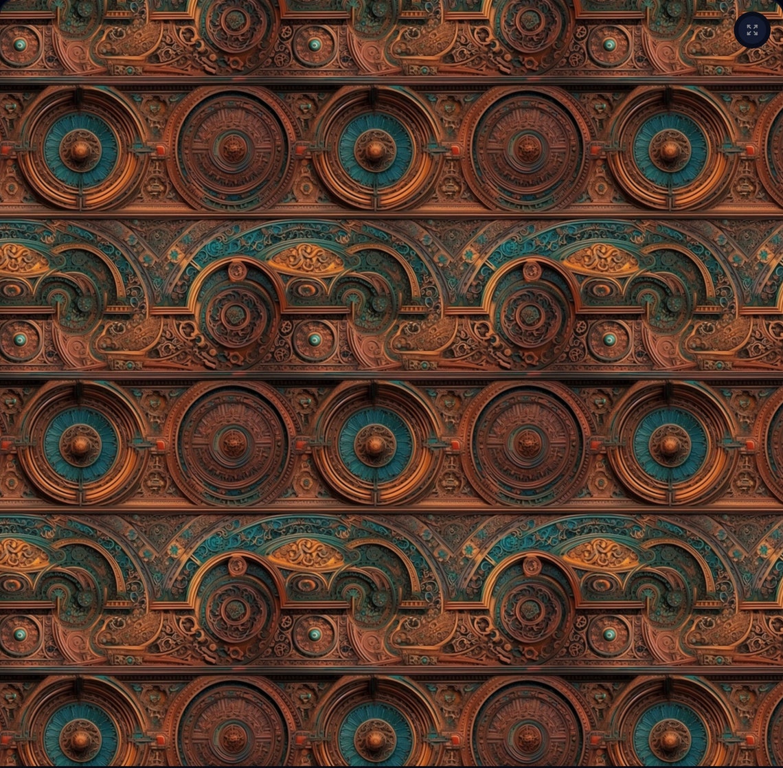 Intricate Wood Carving 7, Repeating Seamless Pattern. Patterns Can Be ...