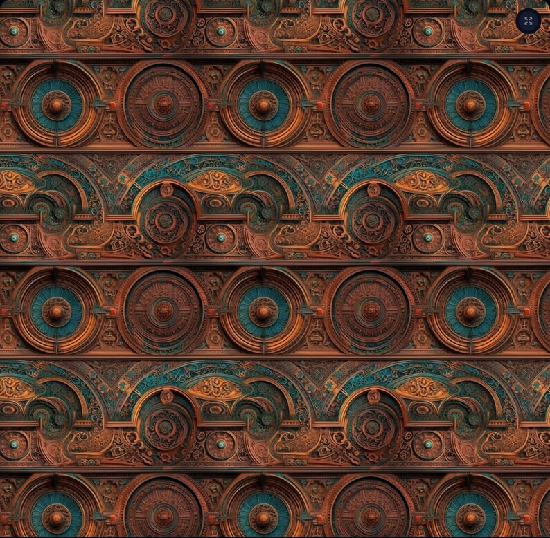 Intricate Wood Carving 7, Repeating Seamless Pattern. Patterns Can Be ...