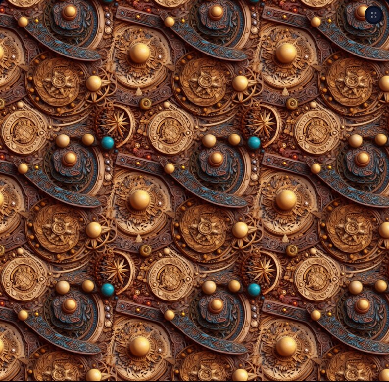 Intricate Wood Carving 10 Repeating Seamless Pattern. Patterns Can Be ...