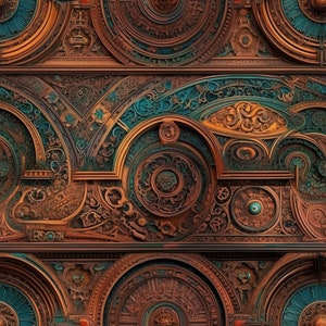 Intricate Wood Carving 7, Repeating Seamless Pattern. Patterns Can Be ...