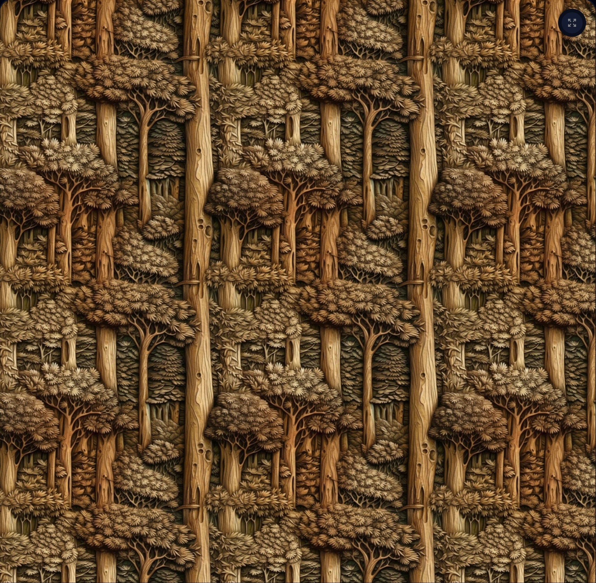 Intricate Wood Carving of Trees 1, Repeating Seamless Pattern. Patterns ...
