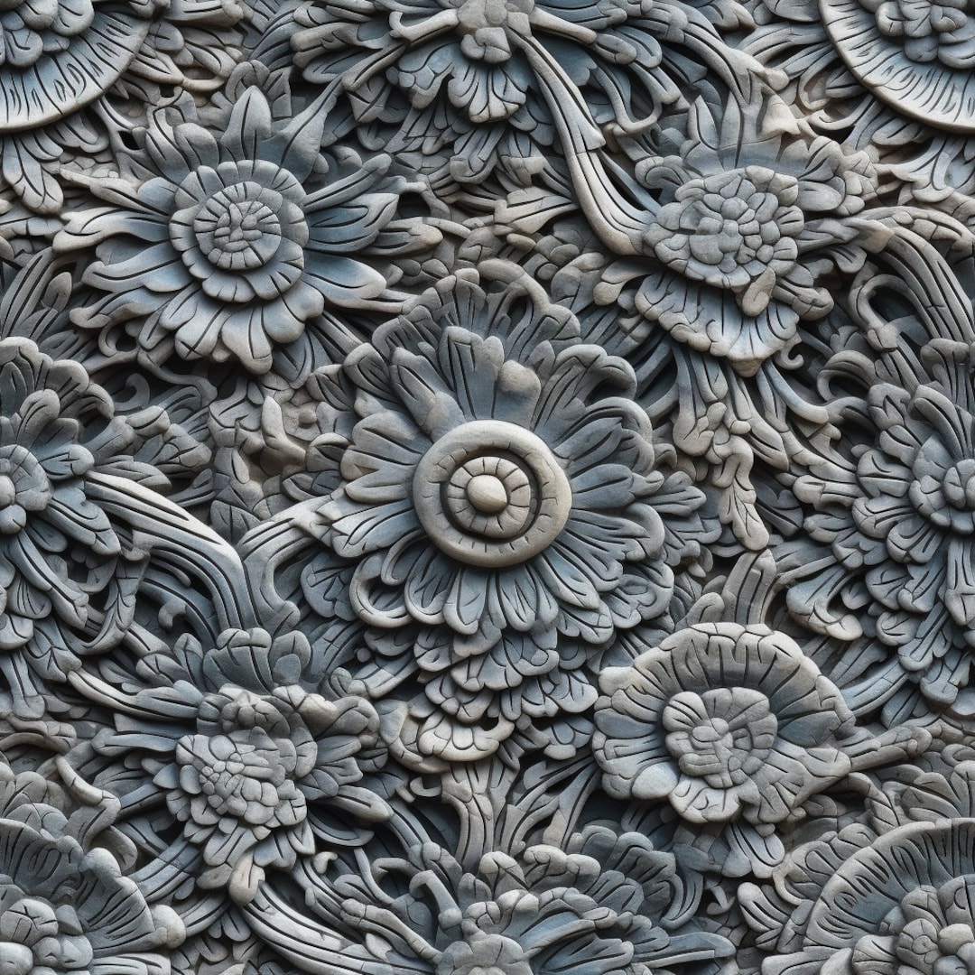 Stonecarving Relief 1, Repeating Seamless Pattern. Patterns Can Be ...