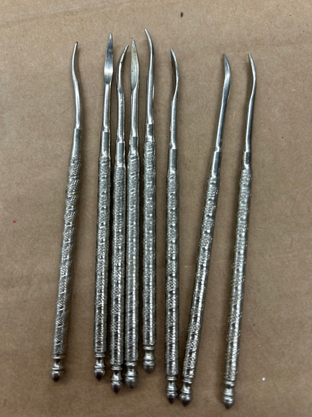 Antique Steel Toothpick Nut Picks, Set of 8 - Etsy