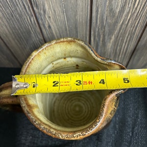 Handmade Stoneware Pitcher 7” Made in 1980 Signed by Maker - Etsy