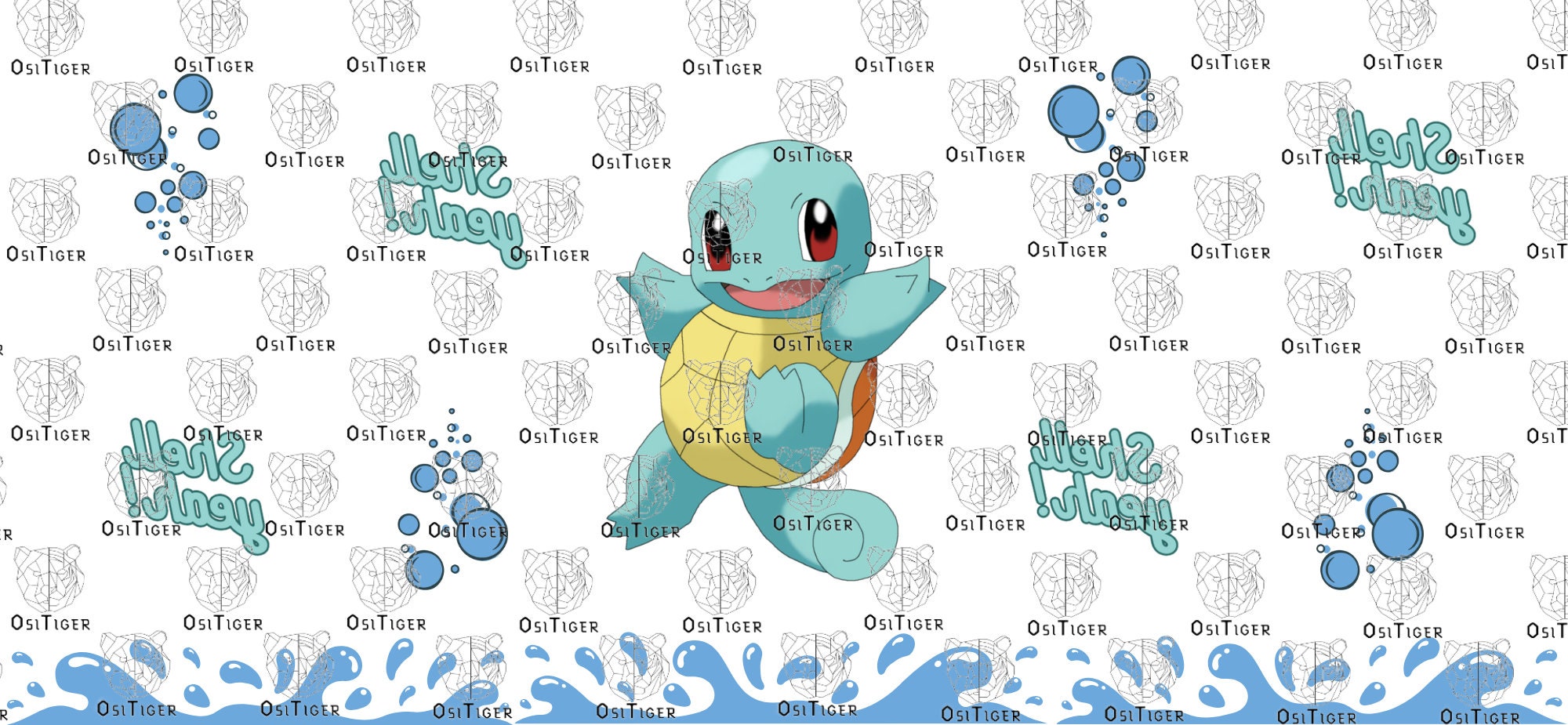Cute Squirtle Shell Yeah Sublimation Design for 16oz Glass Can ...