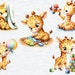 Cute Giraffe Clipart, Giraffe PNG, Baby Animal Clipart, Safari Nursery ...