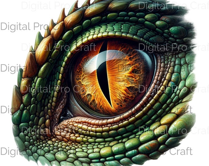 T-rex Eye Clipart | Intense T-rex Eye Clipart Bundle | 10 High-quality ...